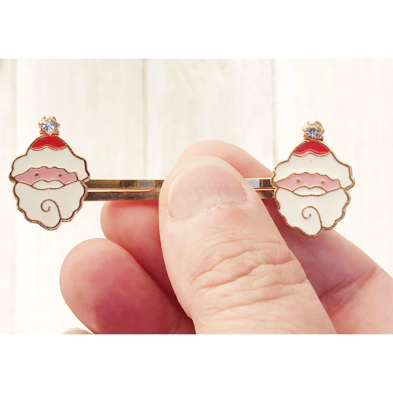 Santa Claus Christmas Hair Pins - Be Grace Be Love