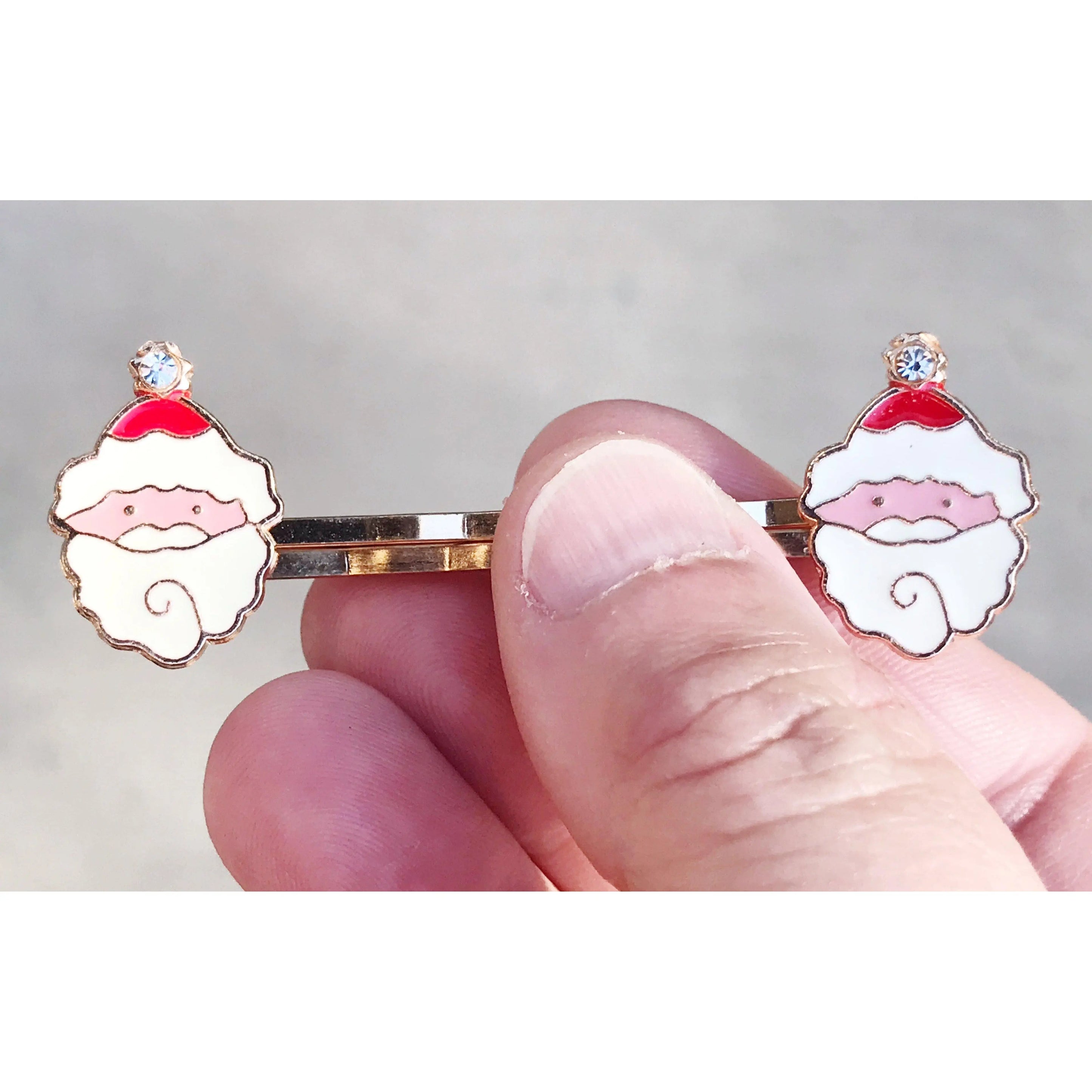 Santa Claus Christmas Hair Pins - Be Grace Be Love