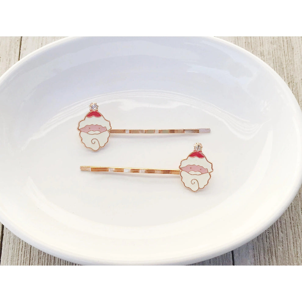 Santa Claus Christmas Hair Pins - Be Grace Be Love